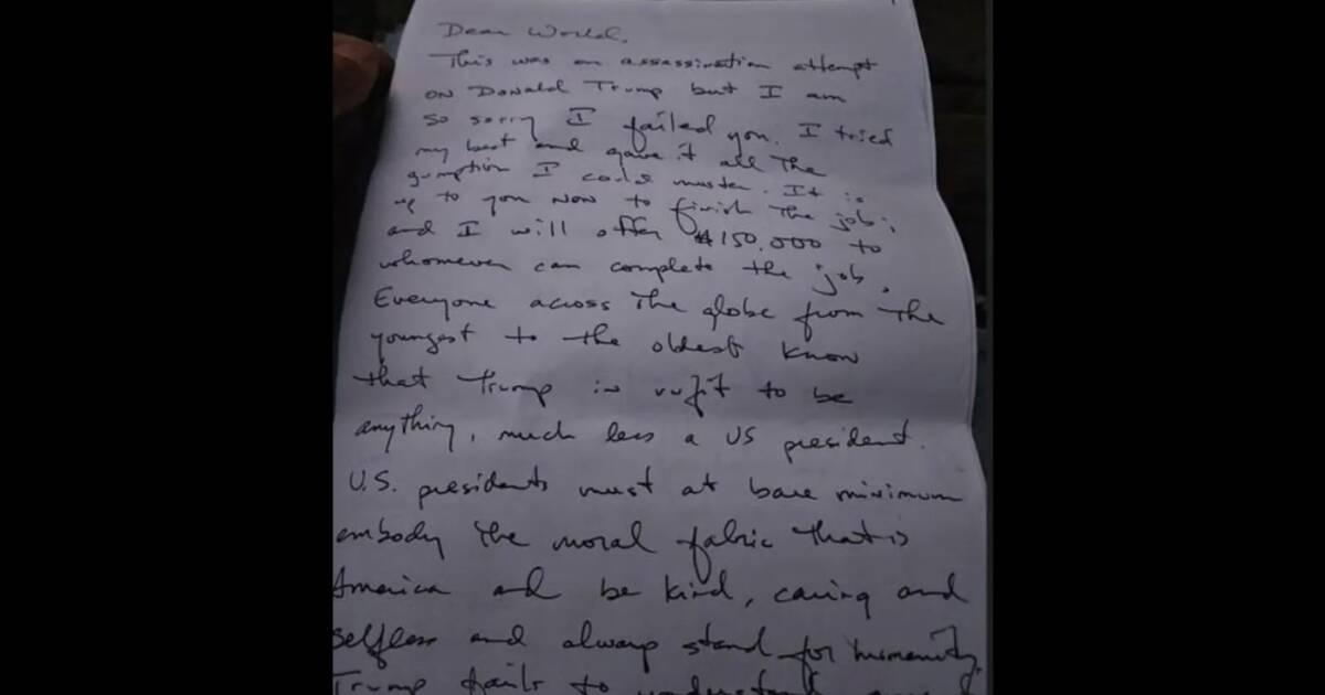 ‘Finish the Job’: Prosecutors Reveal Chilling Letter Allegedly Written by Suspected Trump ...