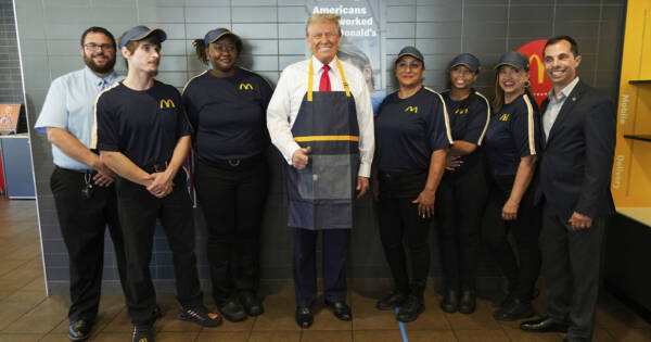 Donald Trump Campaigns at McDonald’s, Raises Legitimate Questions About ...