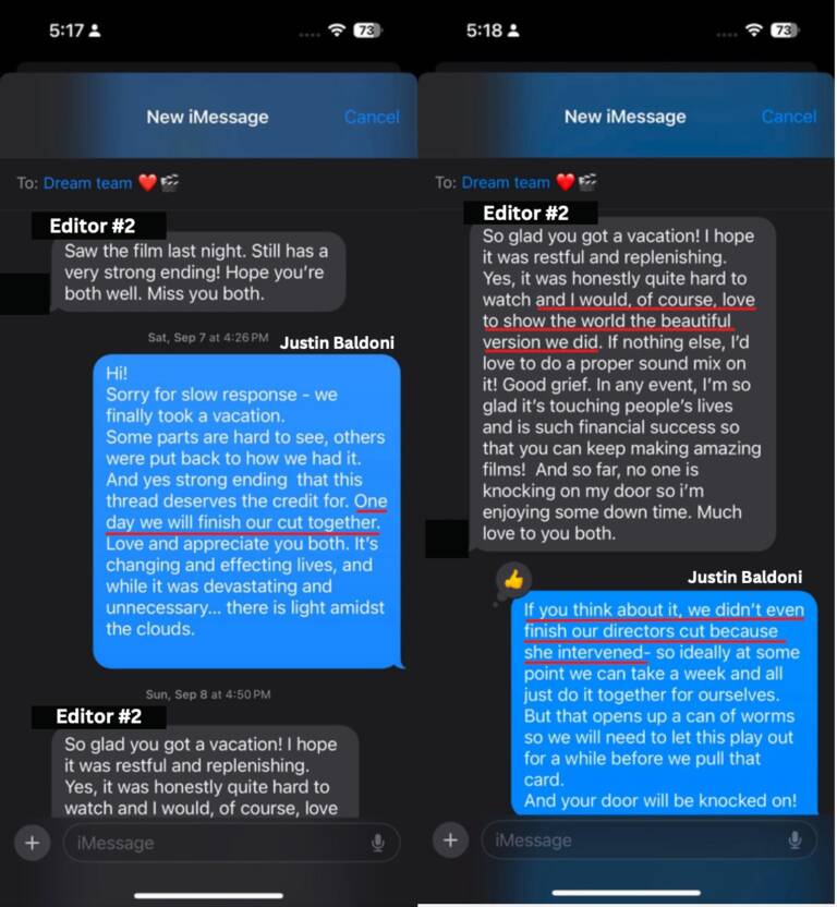 Exclusive: See Justin Baldoni’s Text Messages with His ‘It Ends with Us ...