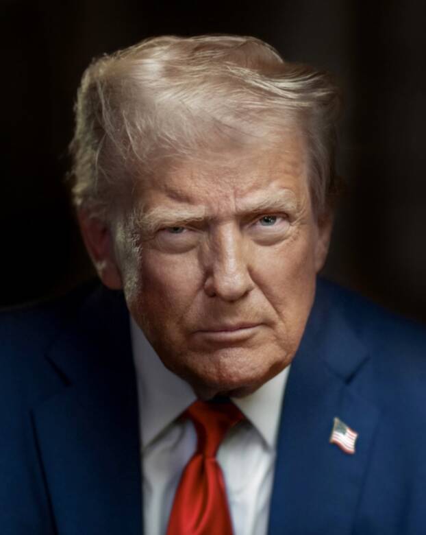 White House Unveils ‘Badass’ New Presidential Portrait of Donald Trump ...